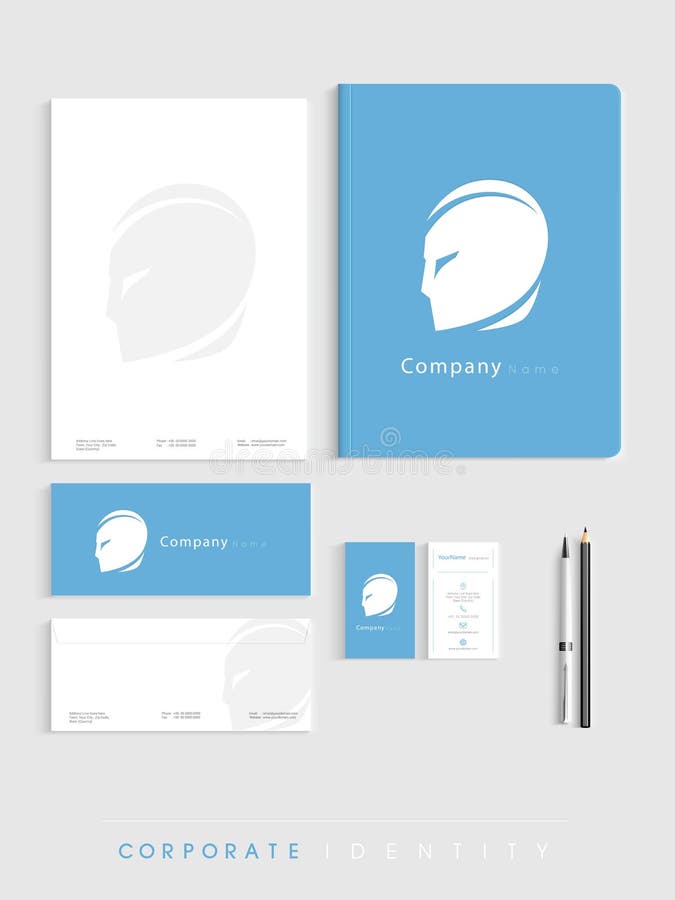 Corporate Identity Kit for Business Purpose. Stock Illustration ...