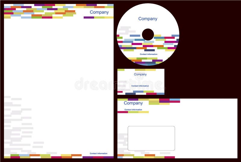 Corporate identity package stock vector. Illustration of business ...