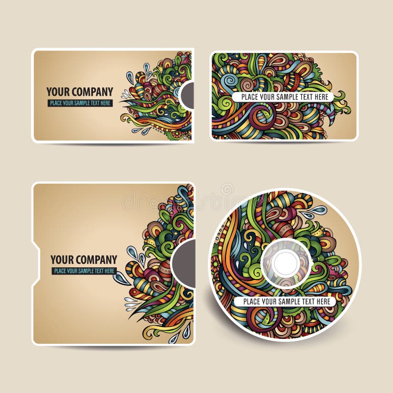 CD Cover Design Template stock vector. Illustration of connect - 18986464