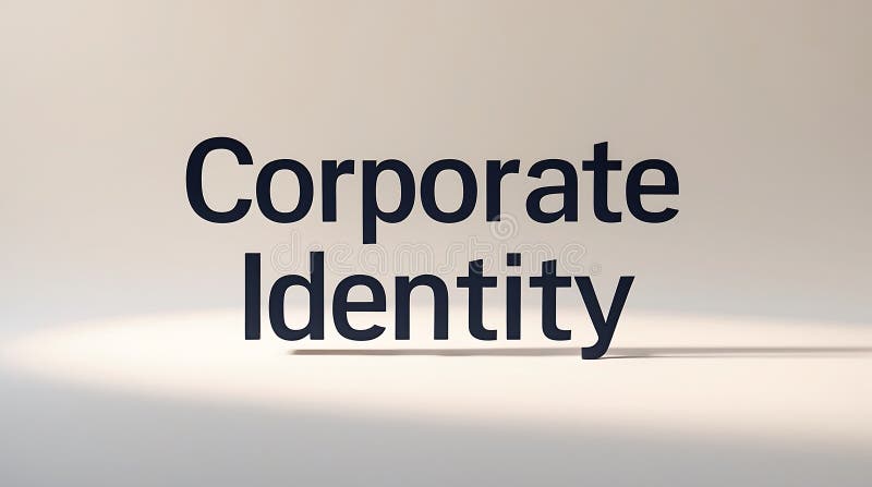 Corporate Identity Showcasing Text Emphasizing Brand Representation and ...