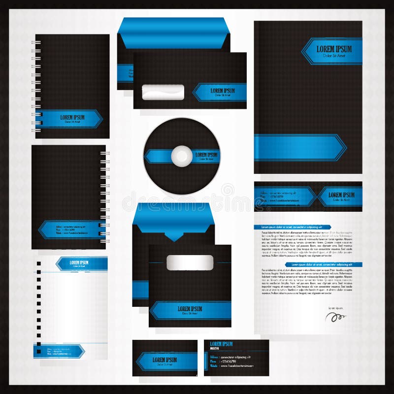 Corporate Identity. Vector Illustration Decorative Design Stock Vector ...