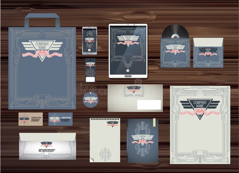 Corporate Identity. Vector Illustration Decorative Design Stock Vector ...