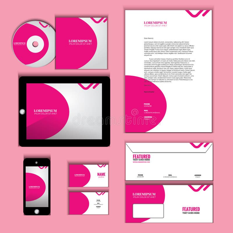 Corporate Identity. Vector Illustration Decorative Design Stock Vector ...