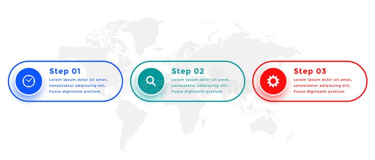 Corporate Infographic Timeline Chart with Numbered Steps and Ideas ...