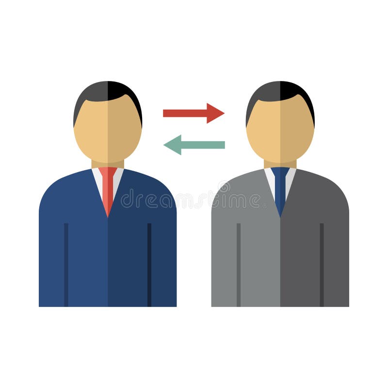 Corporate Interaction Icon stock vector. Illustration of formal - 146271102