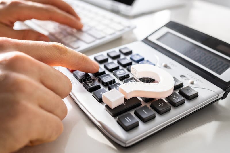 Corporate Invoice and Question. Business Document Stock Image - Image ...