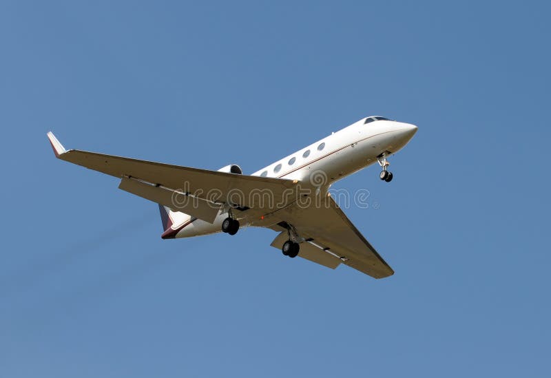 Corporate jet stock photo. Image of airborne, approaching - 11166286