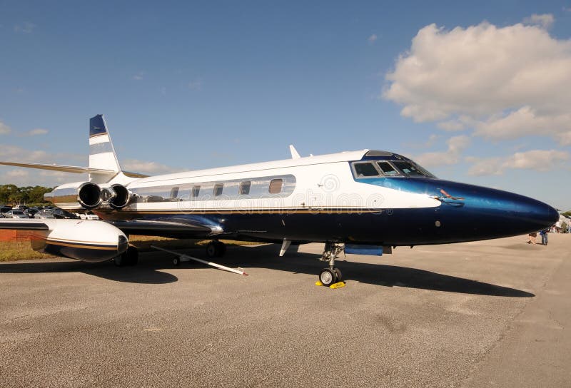 Corporate jet airplane stock image. Image of hangar, aviation - 37407595