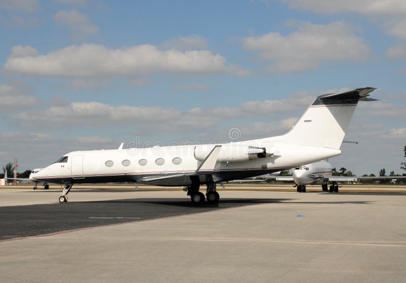 Corporate jet stock image. Image of parked, transportation - 7569165