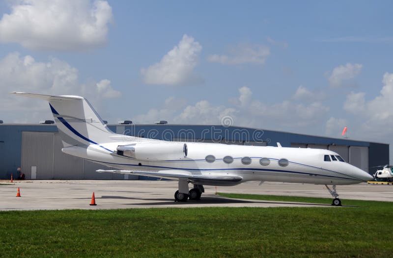Corporate jet airplane stock photo. Image of business - 21047828