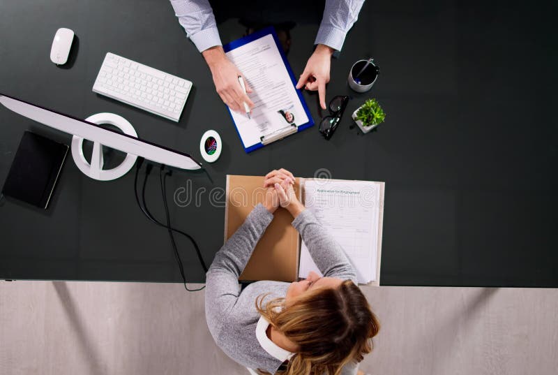 Corporate Job Interview and Employment Stock Image - Image of business ...