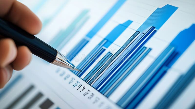 A Corporate Leader Presenting Financial Growth Projections on a ...