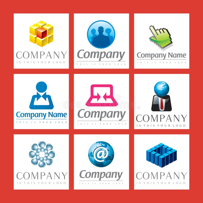 Corporate Logos stock vector. Illustration of signs, artistic - 14055924