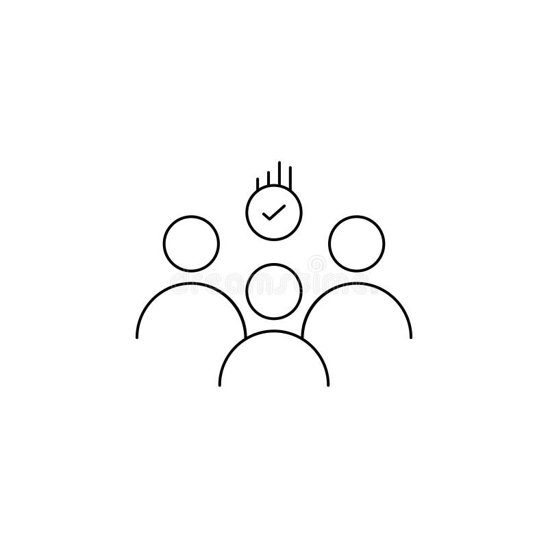 Corporate Management Team Meeting Icon Stock Vector - Illustration of ...