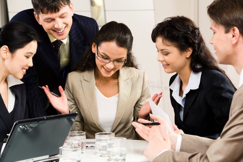 Corporate meeting stock image. Image of businessman, boss - 5712767