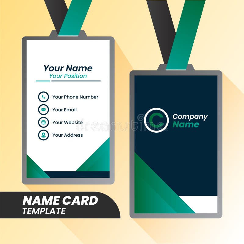 Corporate Name Card - Creative and Clean Modern Name Card Template ...