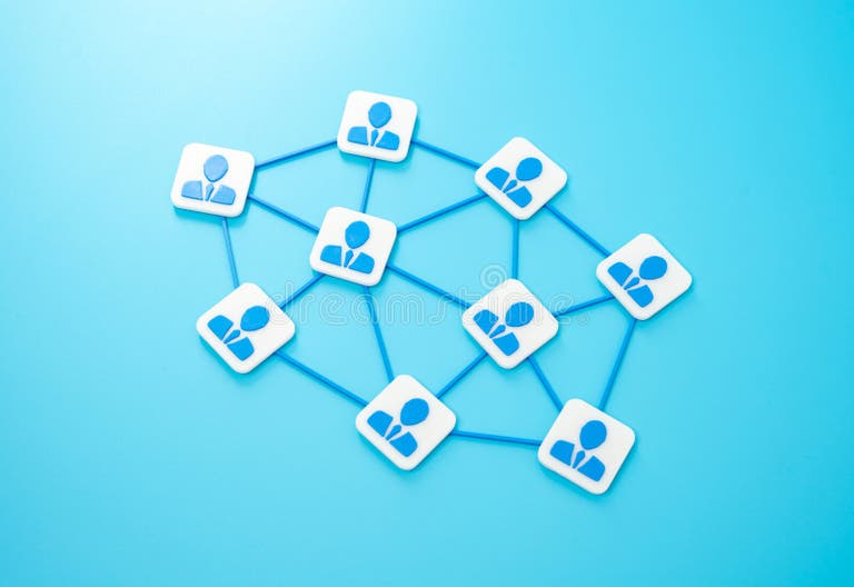 Corporate Network of Employees. Connected Corporate Employee Network ...