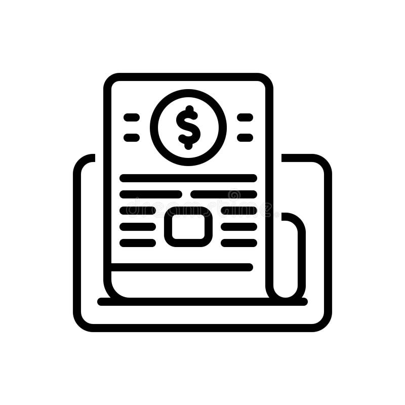 Black Line Icon for Corporate News, Corporate and News Stock Vector ...