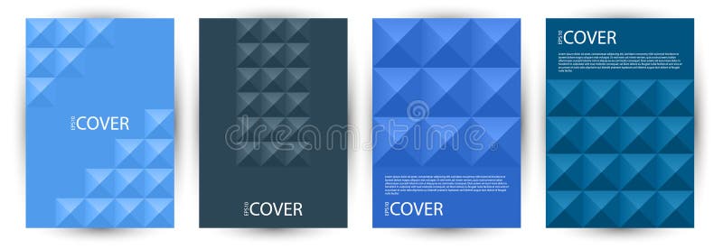 Corporate Notebook Front Page Layout Bundle Geometric Design. Modernism ...