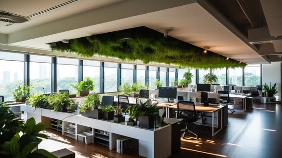 A Corporate Office with a Sustainable and Efficient Layout Stock ...
