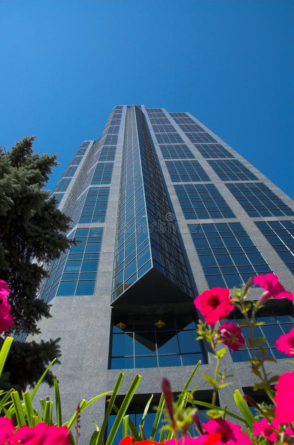 Corporate Office Tower stock image. Image of commercial - 1115587