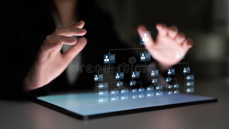 Corporate Org Chart and Team Structure Visualization Latch Stock Image ...