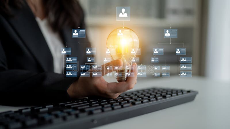 Corporate Org Chart and Team Structure Visualization Vouch Stock Photo ...