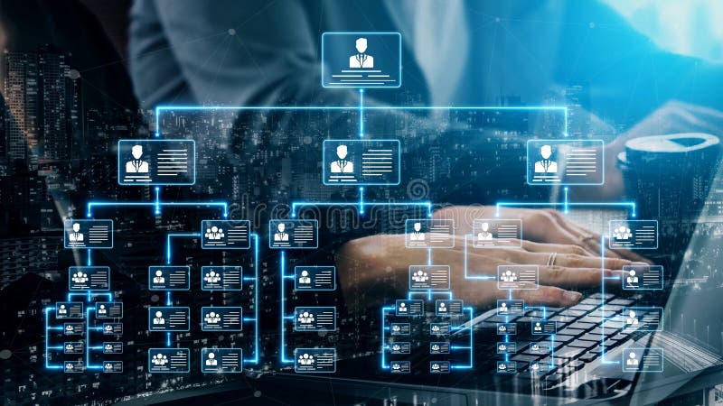 Corporate Org Chart and Team Structure Visualization Marrow Stock Image ...