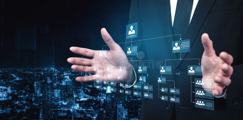 Corporate Org Chart and Team Structure Visualization Vouch Stock Photo ...