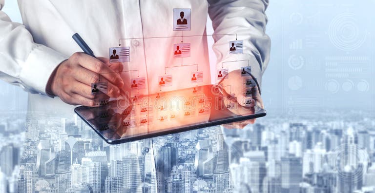 Corporate Org Chart and Team Structure Visualization Vouch Stock Photo ...