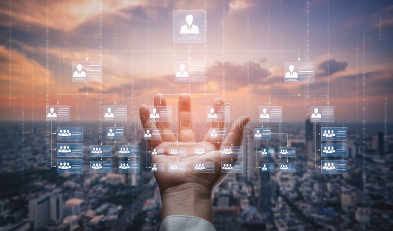 Corporate Org Chart and Team Structure Visualization Vouch Stock Image ...