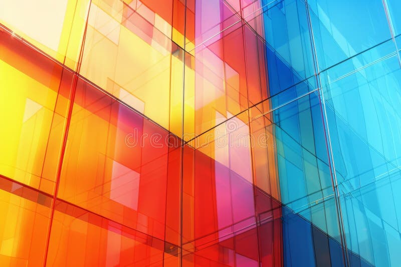 Corporate Organization Background Contrasted with Company Colors ...