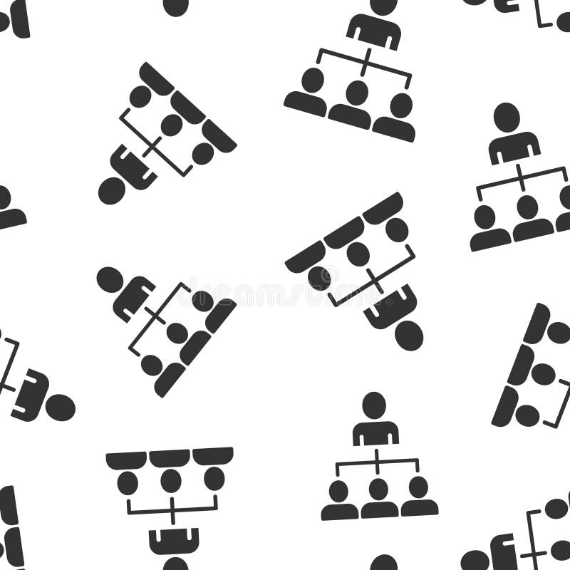 Corporate Organization Chart with Business People Vector Icon in Flat ...