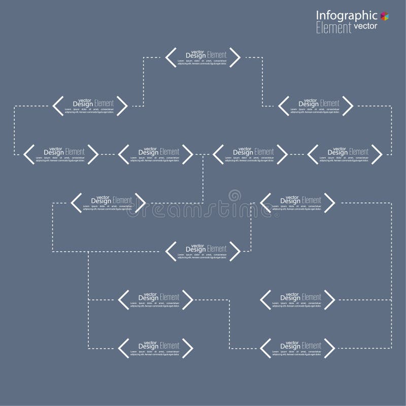 Corporate Organization Chart Template with Stock Vector - Illustration ...
