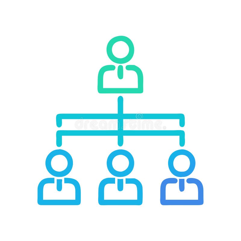 Corporate Organizational Structure Icon Design Stock Vector ...