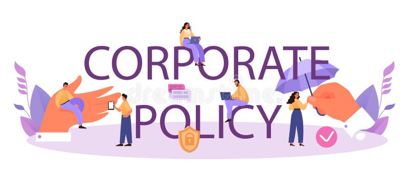 Corporate Policy Typographic Header. Business Ethics Idea Stock Vector ...