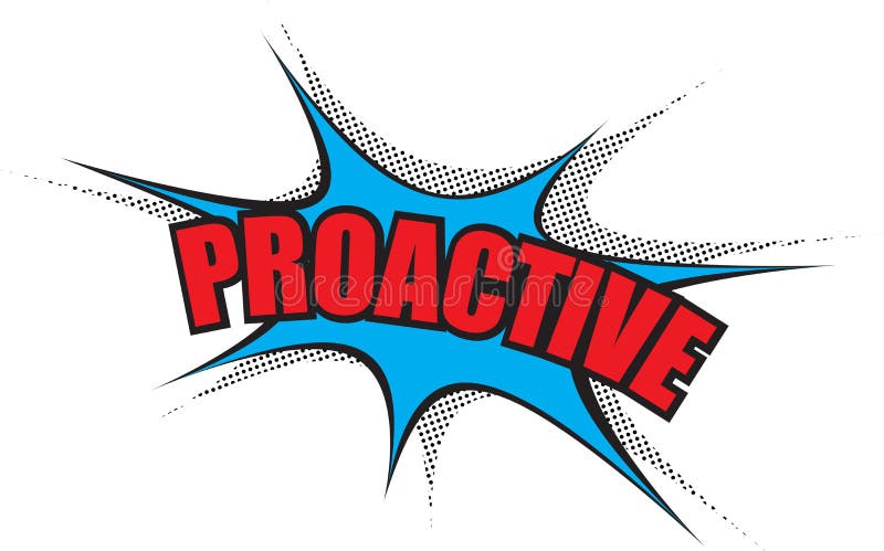 Corporate Power Word: Proactive Stock Vector - Illustration of ...
