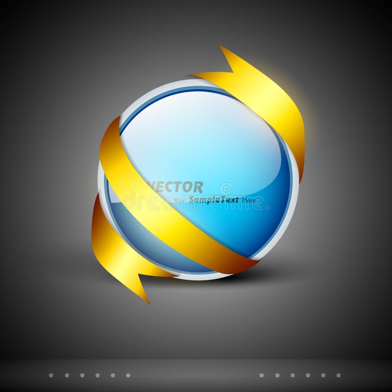 Corporate Presentation with Banner Stock Illustration - Illustration of ...