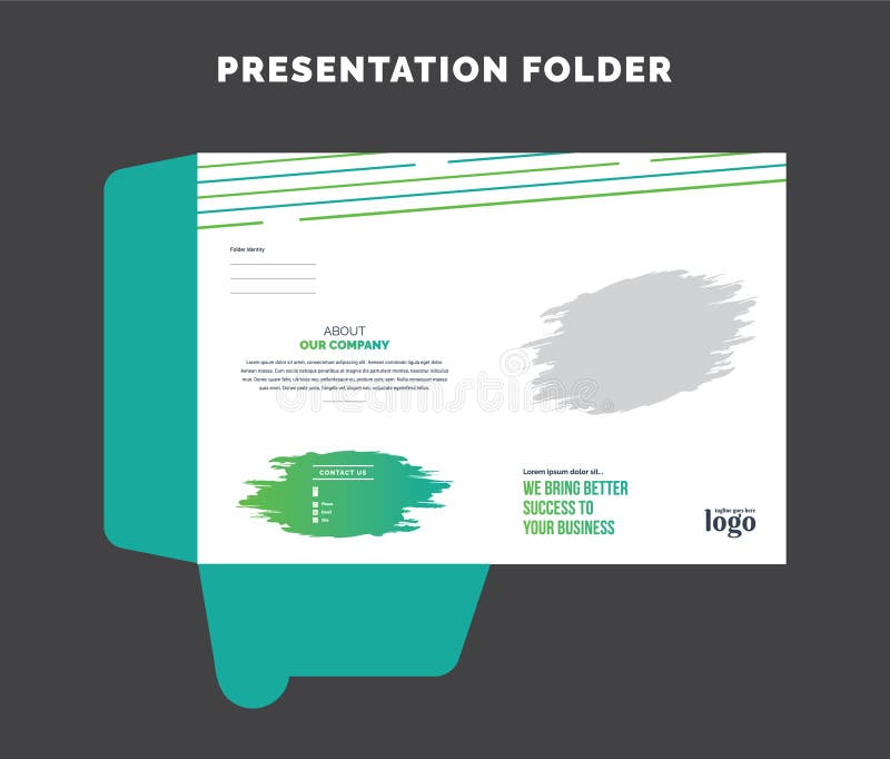 Corporate Presentation Folder Template, Business Cover Design Stock ...