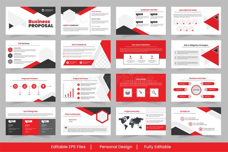 Corporate Presentation Template Design, Business Proposal Layout ...