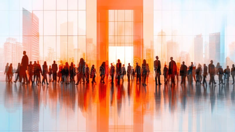 Corporate Professionals Networking in Bright and Spacious Setting with ...