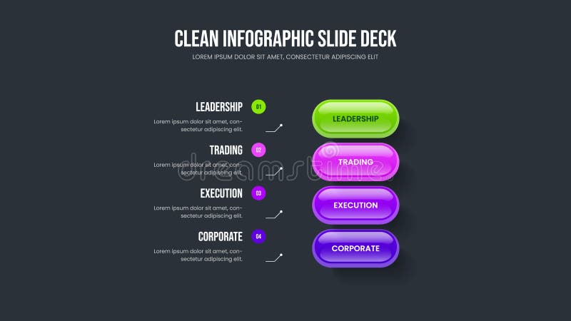 Corporate Proposal 4 Step Diagram Frame Layout. Stock Vector ...