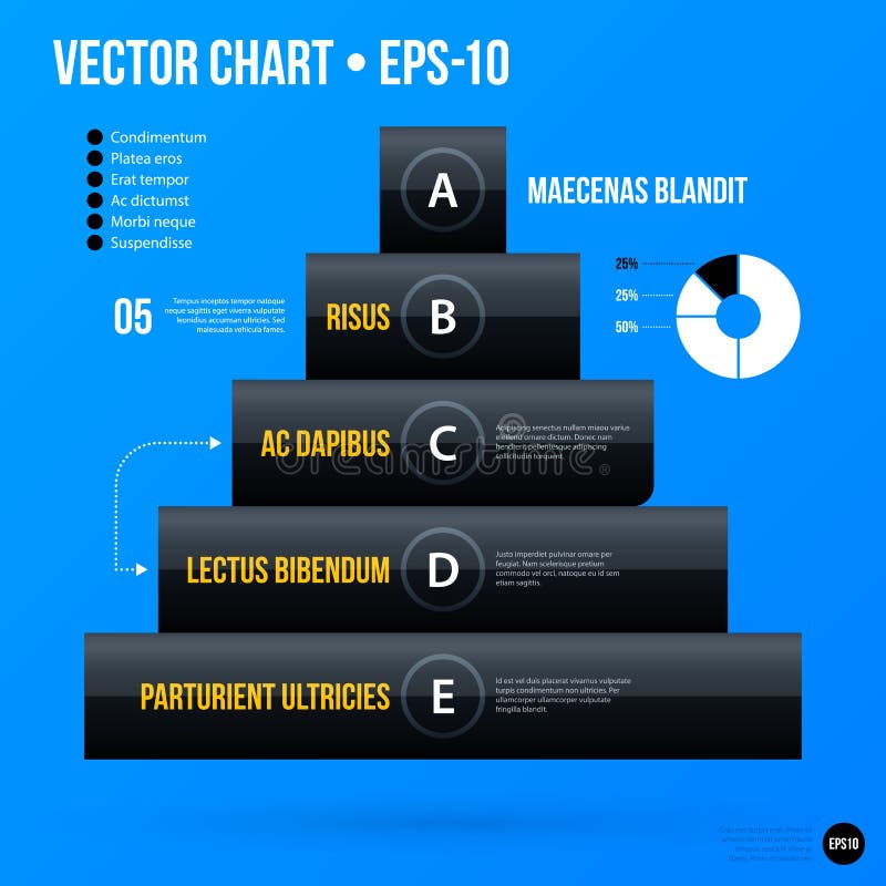 Corporate Pyramid Chart Template Stock Vector - Illustration of ...