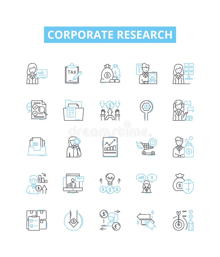 Corporate Research Vector Line Icons Set. Corporate, Research, Analysis ... Corporate Research Vector Line Icons Set. Corporate, Research, Analysis ...
