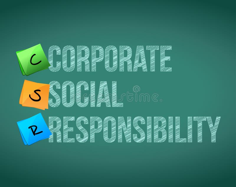 Corporate Responsibility Management Post Stock Illustration ...