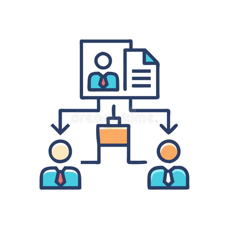 Corporate Restructuring Plan Icon Visual Stock Vector - Illustration of ...
