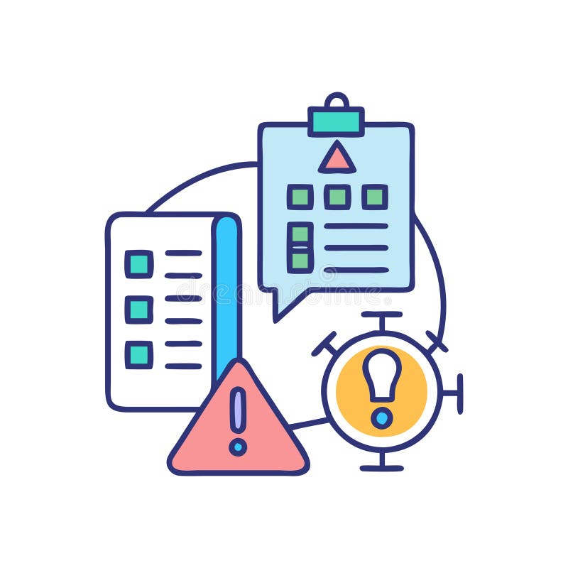 Corporate Risk Assessment Visual Design Stock Vector - Illustration of ...