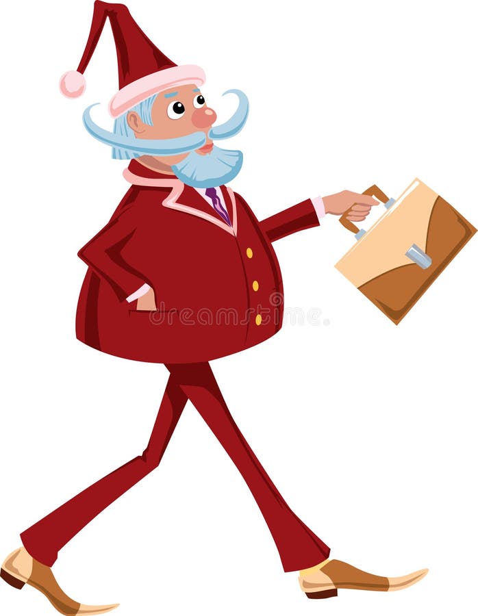 Corporate santa stock vector. Illustration of cute, event - 22309240