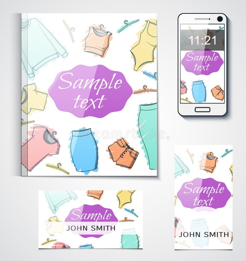 Background Clothes for Design of Printed Materials. Postcard Stock ...