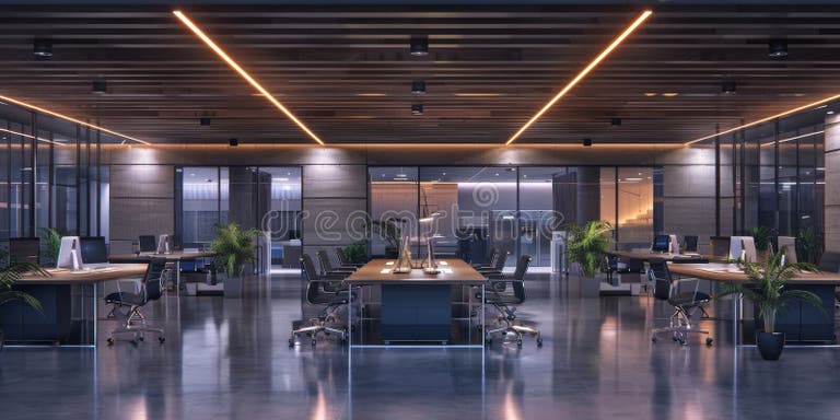 Corporate Setup Featuring a Repetitive Layout Pattern. Stock ...